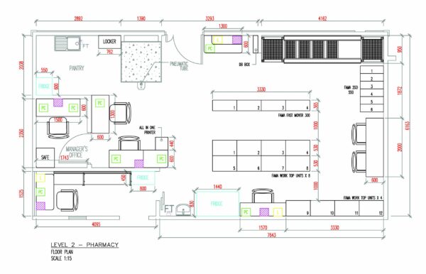 Warehouse Architectural Drawing - CAD Drafting Singapore