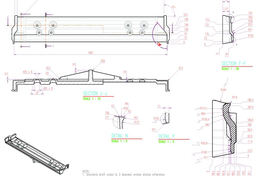 2D Shop Drawings Service - CAD Drafting Singapore