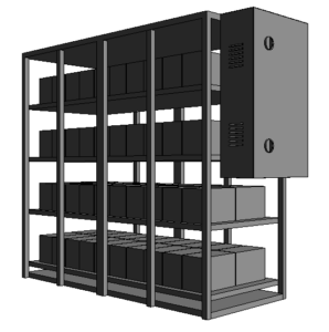 Battery Rack Family | BIM Family Creation Service Portfolio